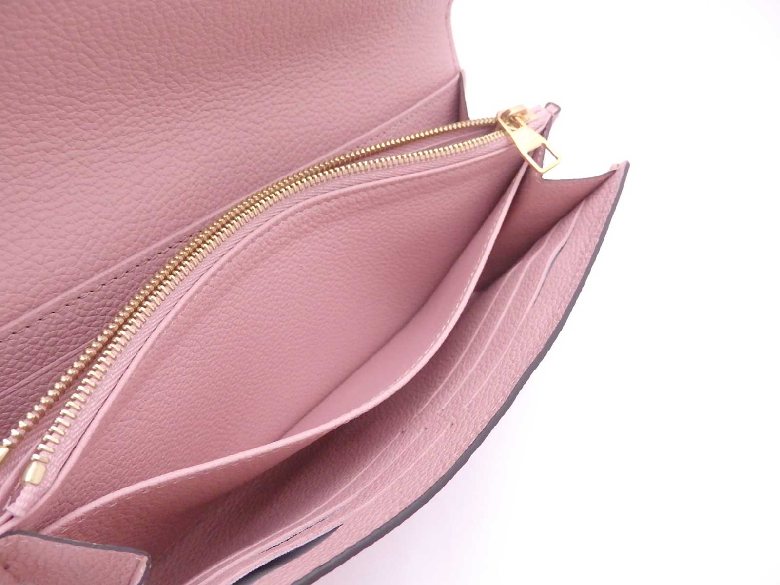 Lv Sarah Wallet Pink Lily | semashow.com